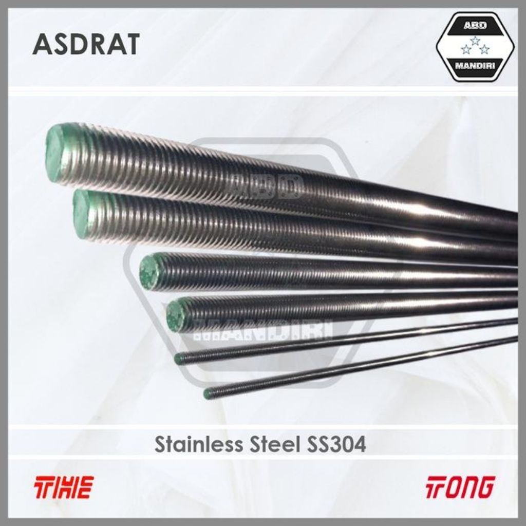 Ss304 Asdrat Long Thread 1'' X 1M (Thread Rod / Stud Bolt STAINLESS ...