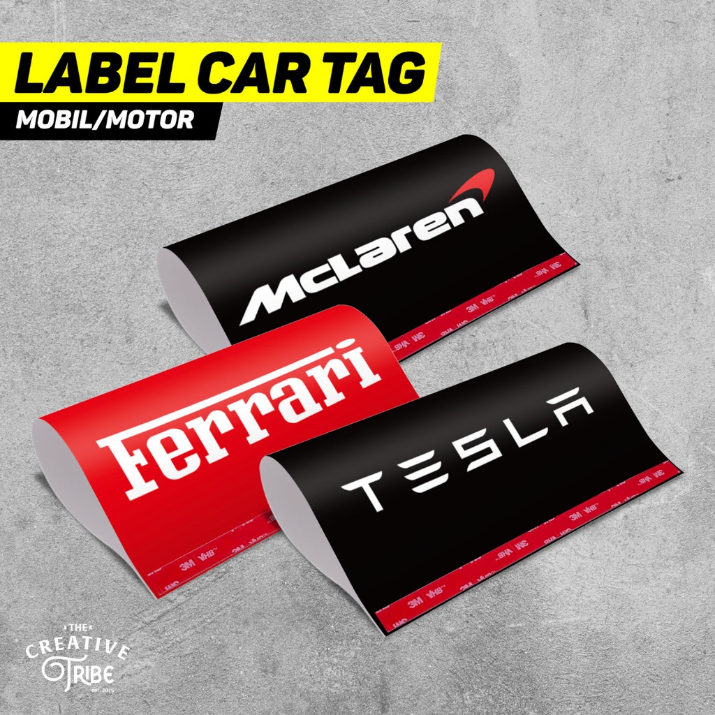 Performance Car Brand - Car Tag Labels - Trunk Door Cover Variations ...
