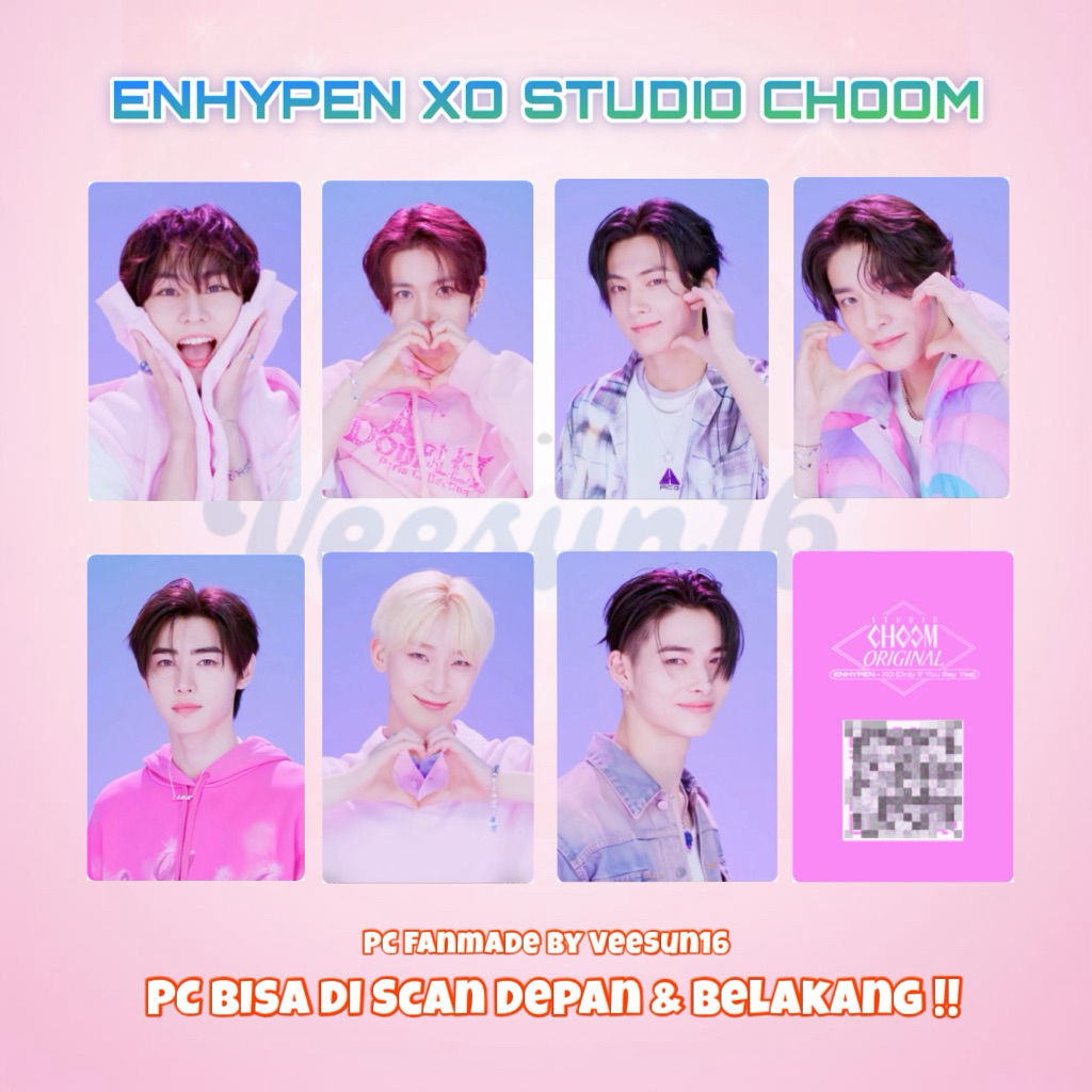 [UNOFFICIAL] PC FANMADE ENHYPEN XO STUDIO CHOOM PVC (JUNGWON HEESEUNG ...