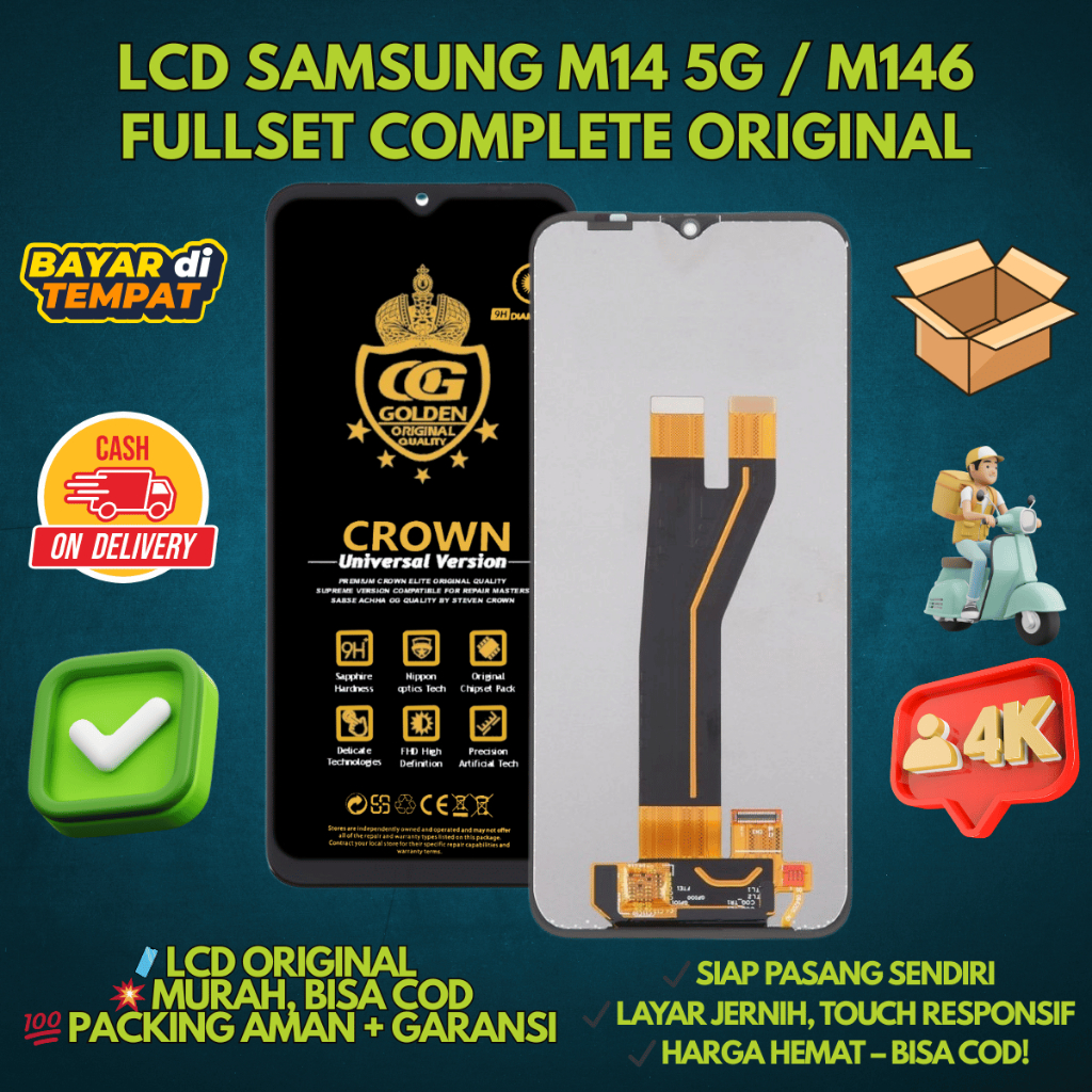 LCD SAMSUNG M14 5G / (SAMSUNG GALAXY M14 5G) / M146 TOUCHSCREEN FULLSET ...