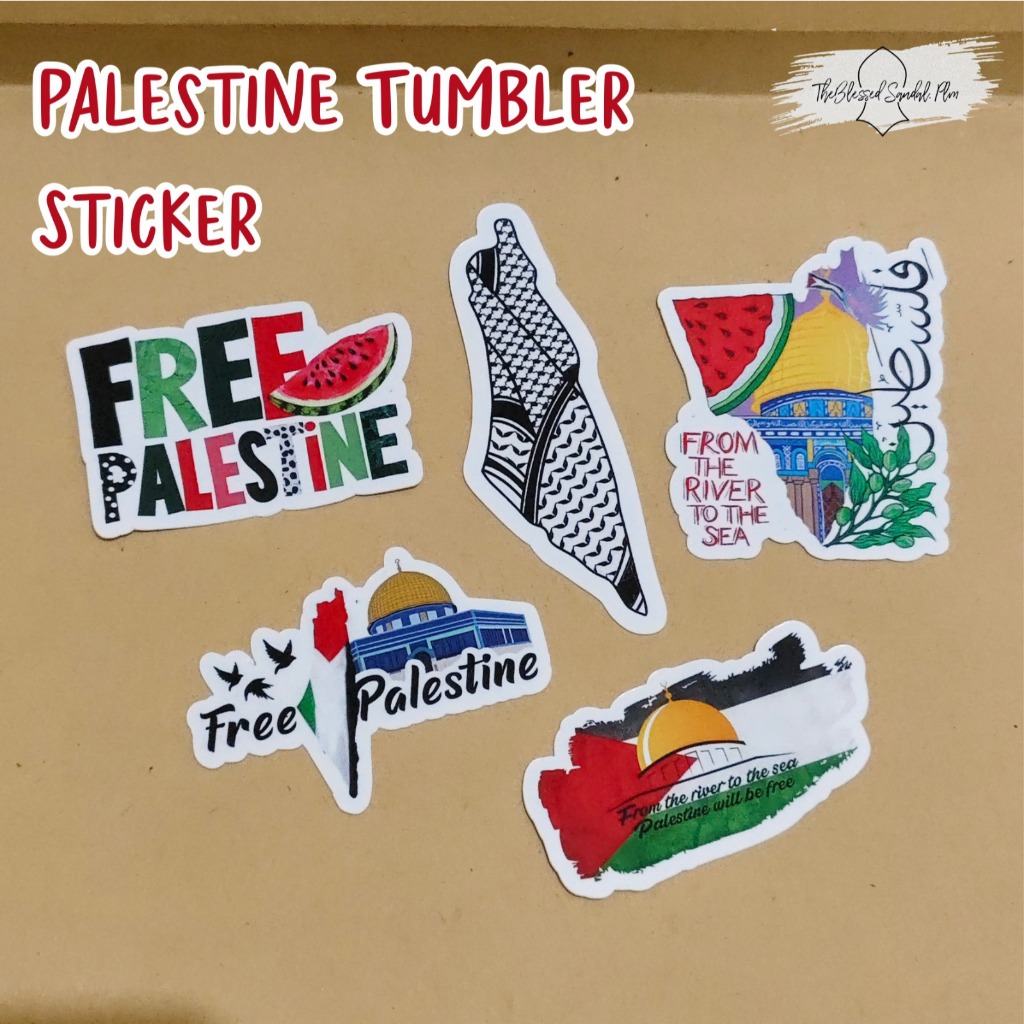 Palestine Tumbler Sticker Palestine Merch Waterproof Vinyl Laptop ...