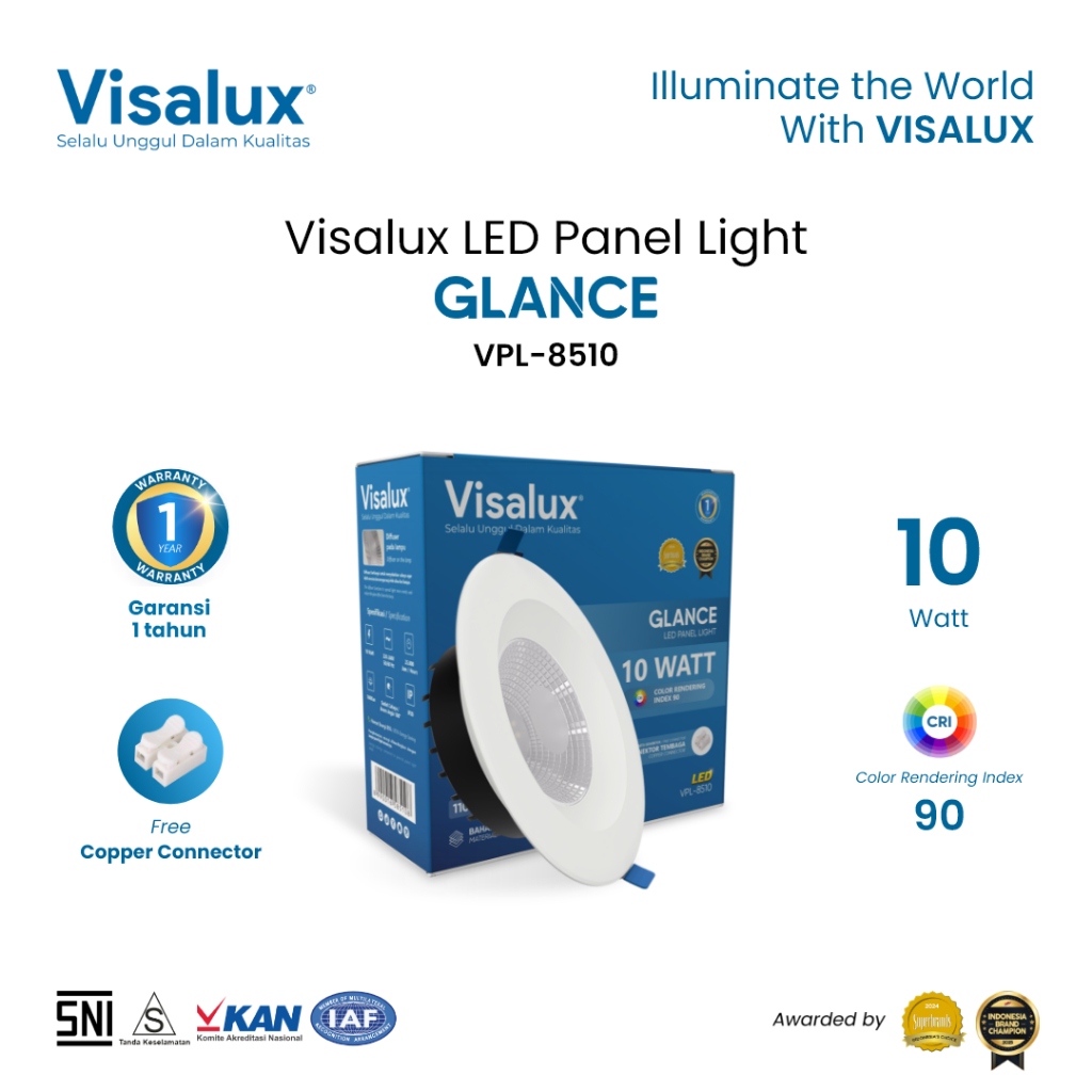 CAHAYA Visalux Glance LED Panel Light Inbow 10W 4 Inch - Home Ceiling ...