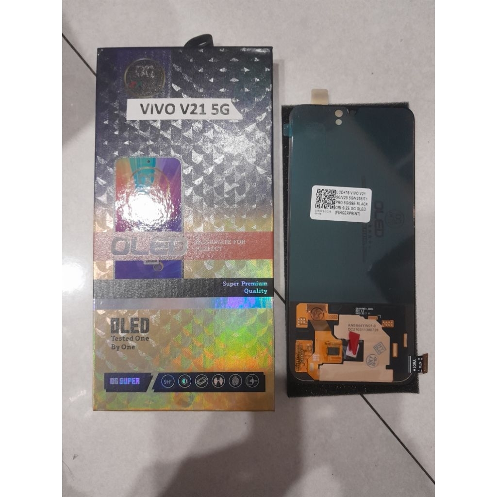 LCD FULLSET VIVO V21 5G/V25 5G/V25E/T1 PRO 5G/S9E BLACK ORI SIZE OG ...