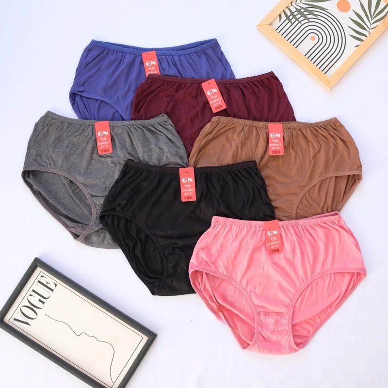 KATUN (3 Pcs) Golden Nick 939 Dark Color Women's Panties Cotton Girls ...