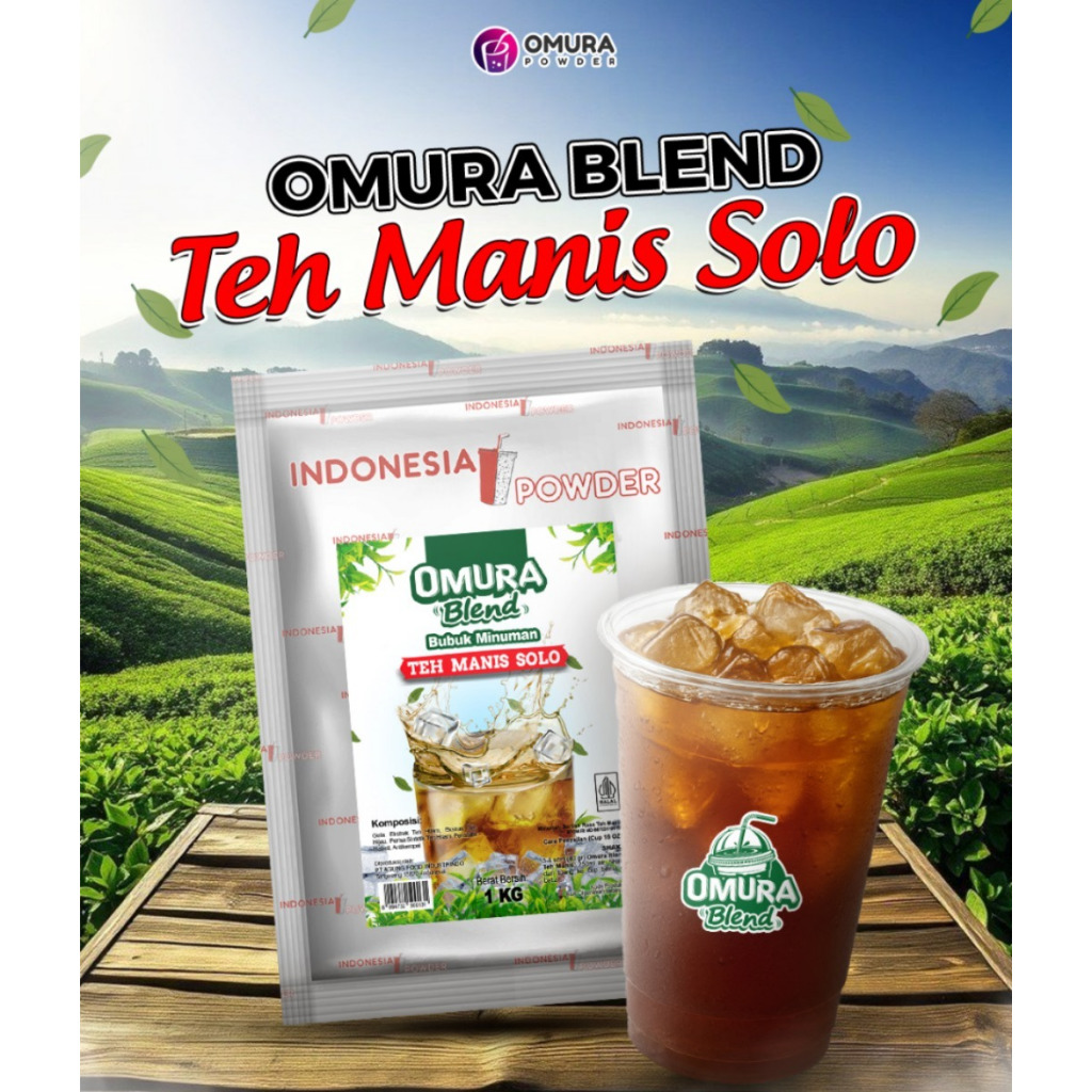 OMURA Premium Sweet Tea Flavored Drink Powder Solo Tea/ Sweet Ice Tea ...