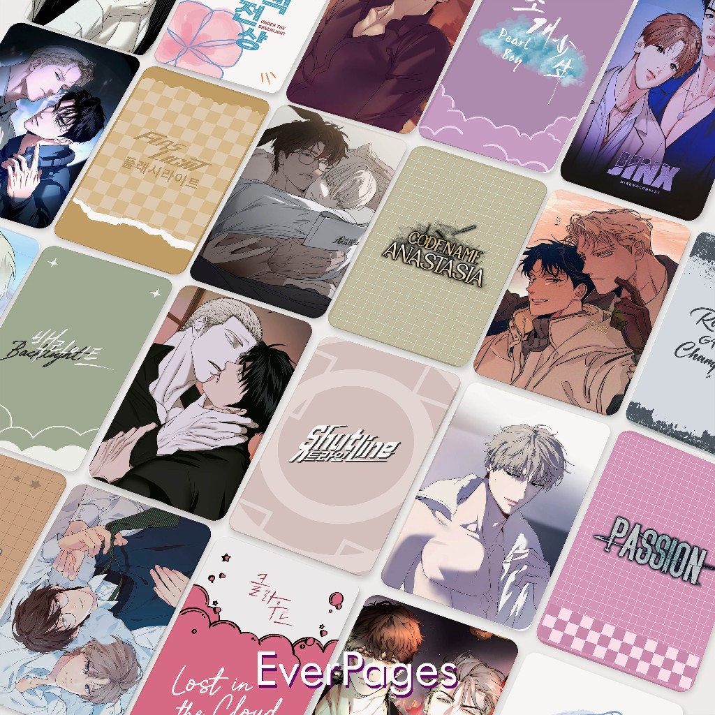 (25 PCS) Hologram Photocard Pack BL Manhwa YAOI (Passion, Codename ...