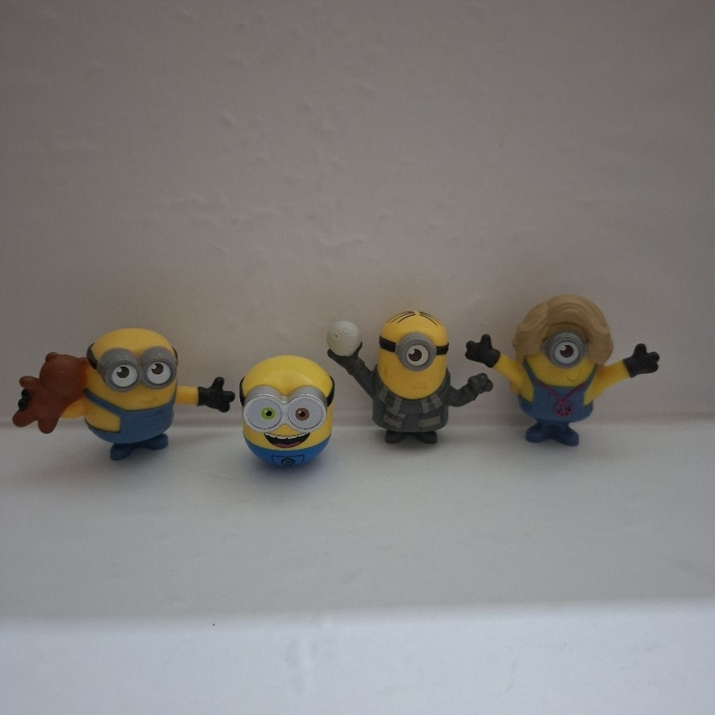 Minions Happy Meal McDonald's & Chacha Toys (4 pcs) | Shopee Singapore