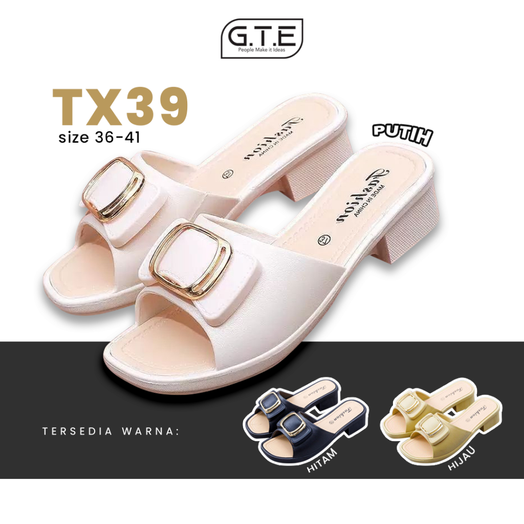 BI BI BI || SANDAL-GTE V-TX39 Women's Rubber Heels Sandals, Adult High ...