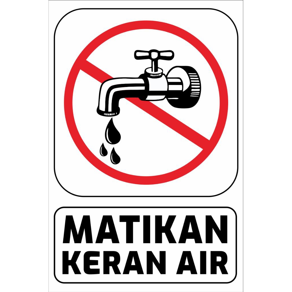 BoyQo Acrylic automatic water tap | Acrylic Sign Board for water taps ...