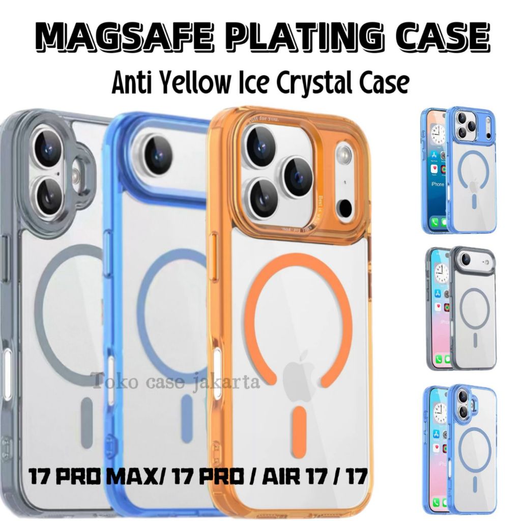 Magsafe Plating Case IPH 17 PRO MAX 17 PRO 17 AIR 17 Anti Yellowing Ice ...