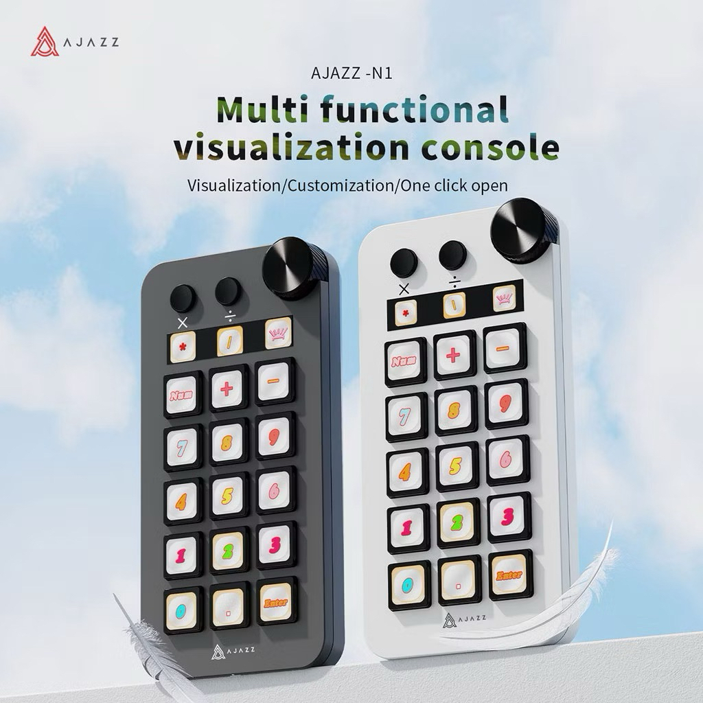 Ajazz N1 Stream Deck 15 Buttons with Knob for Live Streaming | Shopee ...