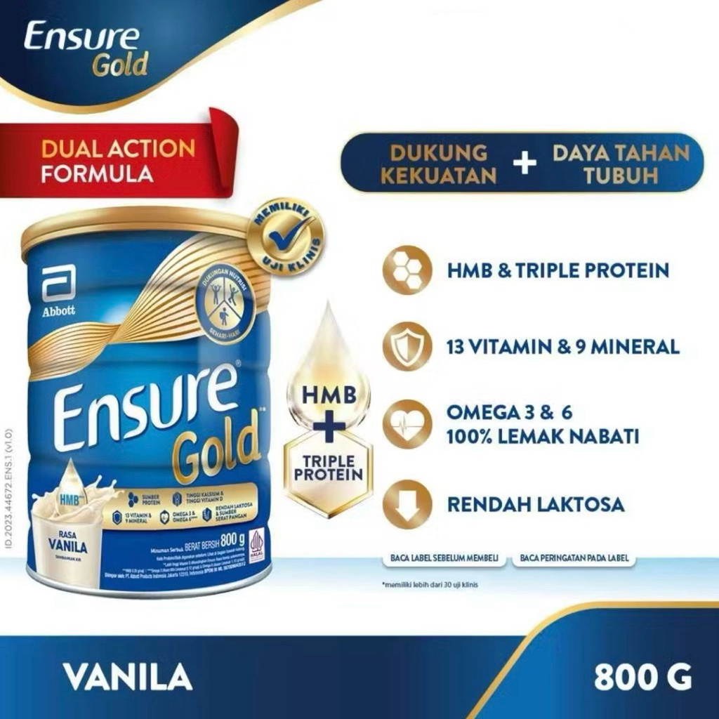 Ensure GOLD Vanilla 800g Adult Nutrition Milk | Shopee Singapore