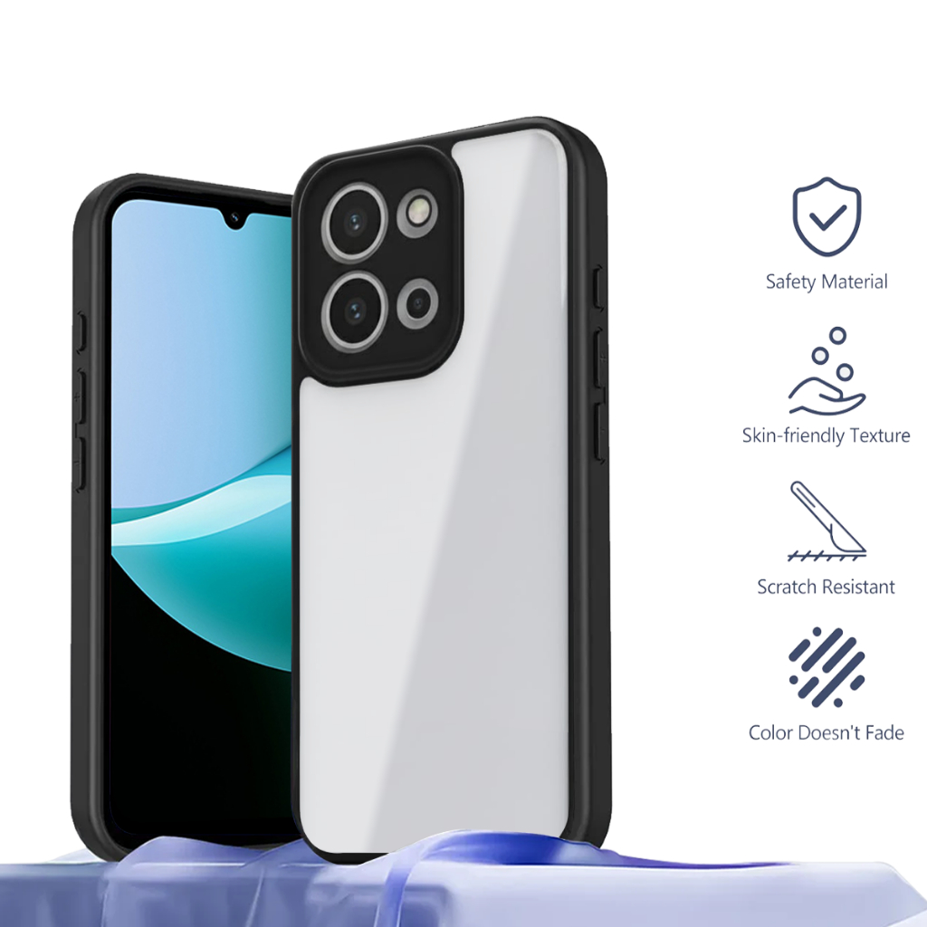 Redmi 15C 4G Case Hardcase Clear Edge Backcase Casing Redmi 15C 4G ...