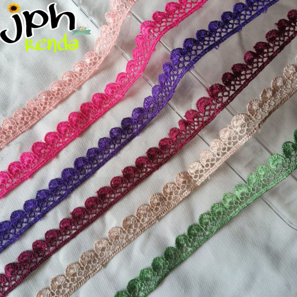 2cm wide giper lace, gyper lace, zipper lace (15 yards per roll ...
