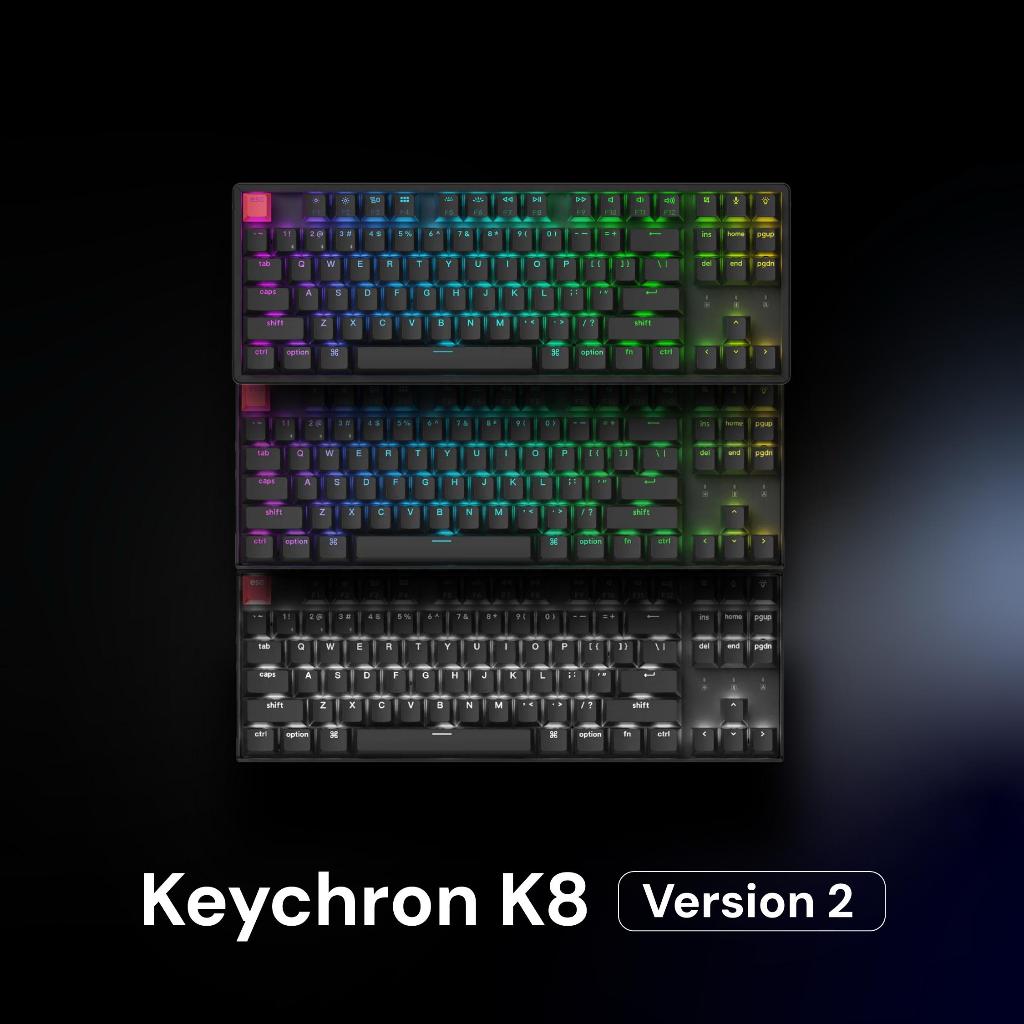 Keychron K8 Version 2 QMK TKL 80% Layout Hot-Swappable RGB Backlight ...
