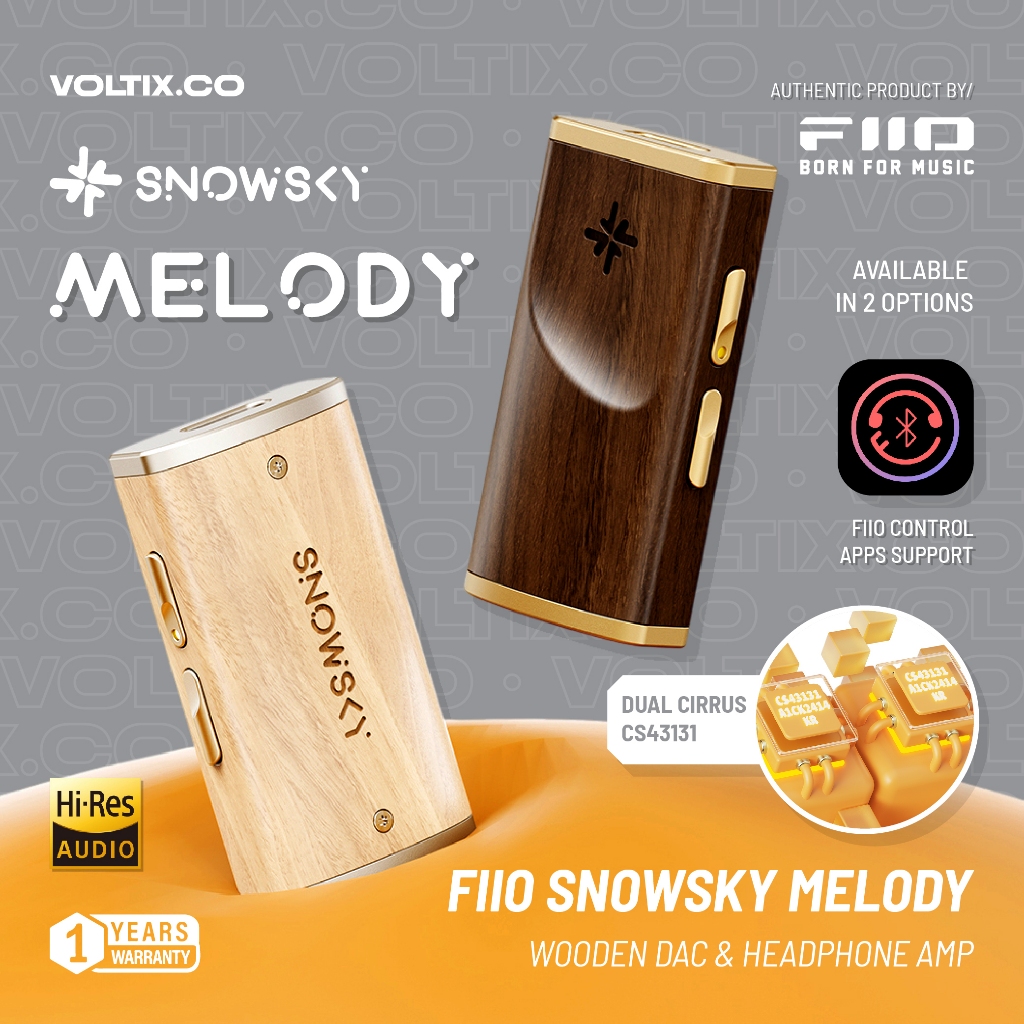 FiiO Snowsky Melody Dual CS43131 Portable Dongle DAC & Headphone ...