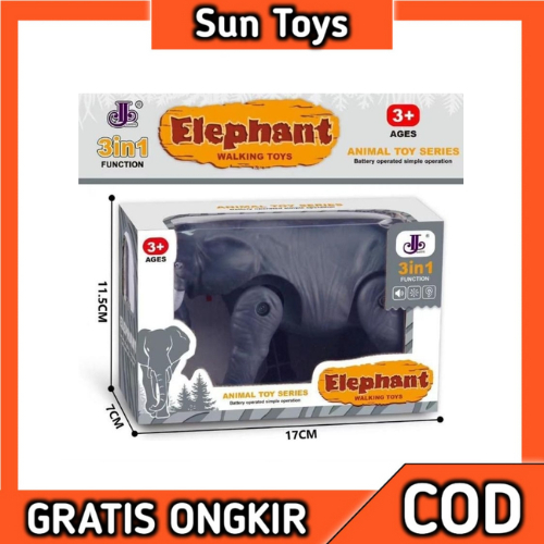 ELEPHANT walking and sound CHILDREN'S TOY ELEPHANT ANIMAL WORLD ...