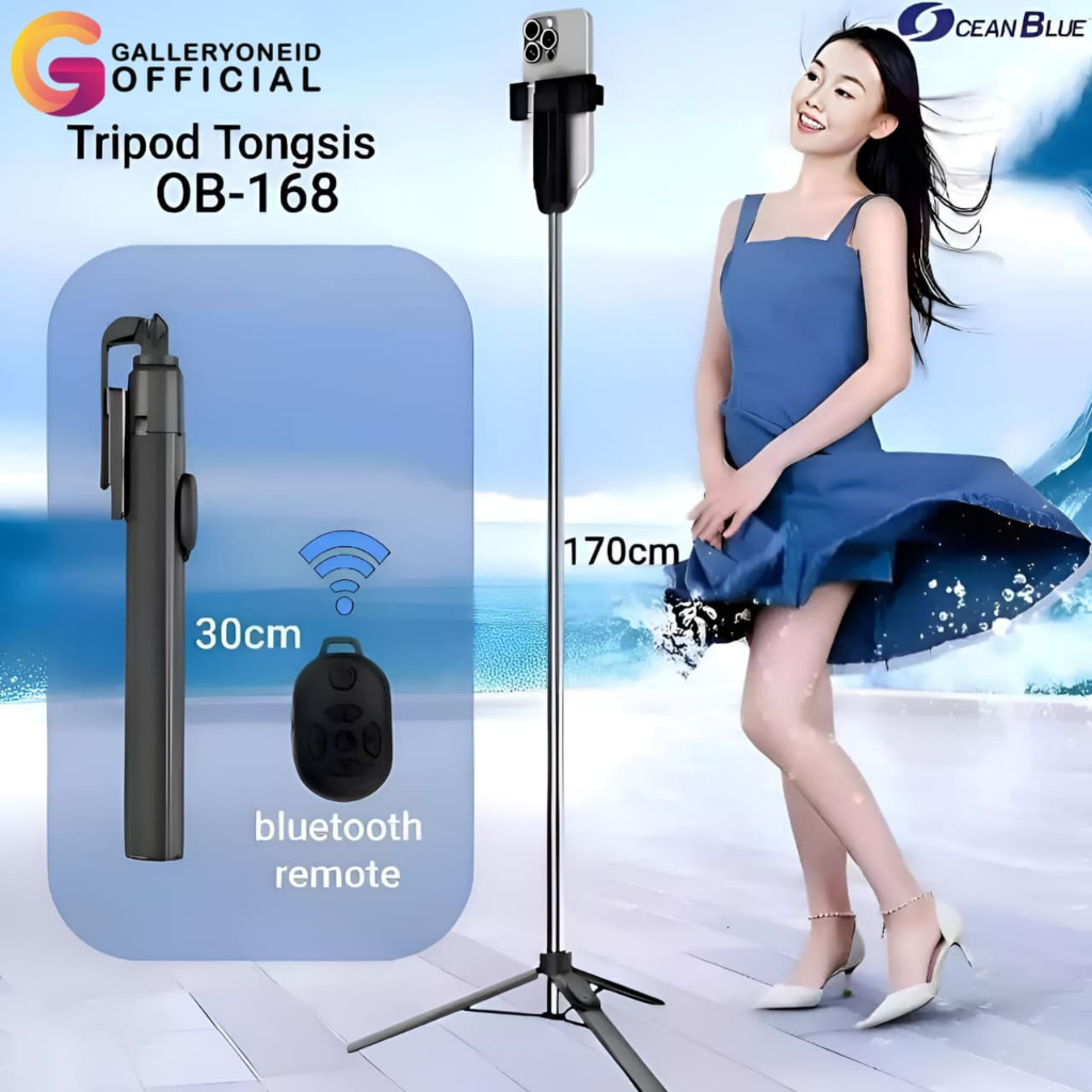 HP Tripod Content Creator Holder Selfie Stick OB168 170CM Adjustable ...