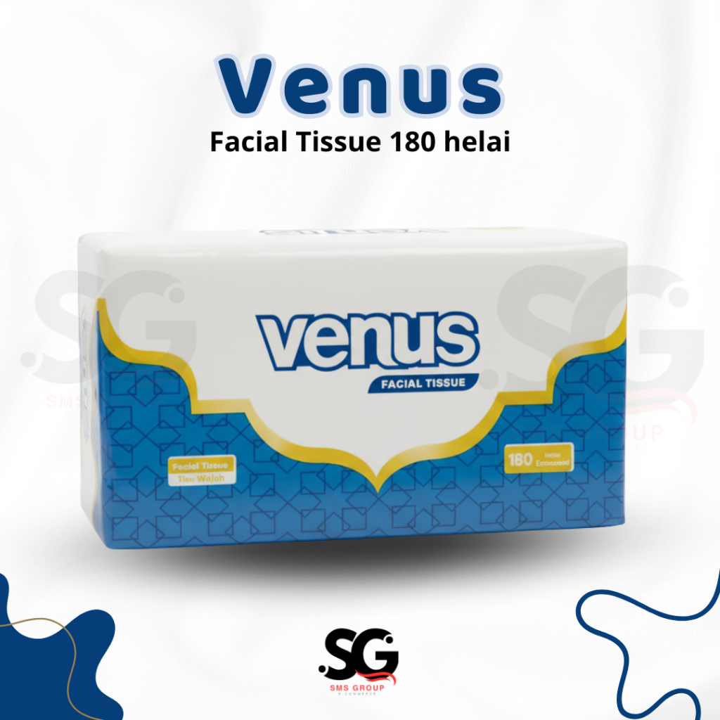[6PCS PACKAGE] Venus Facial Tissue 180 Sheets | Soft and Thick Facial ...