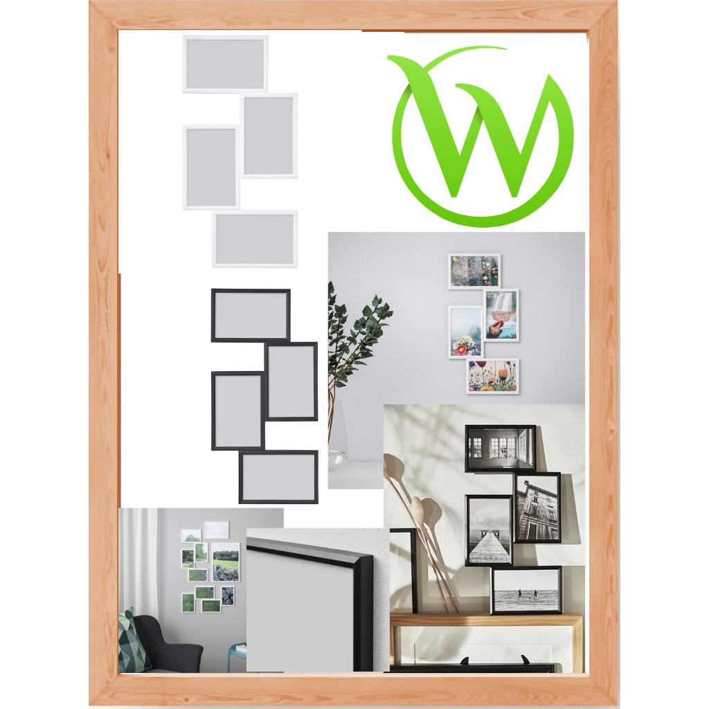 Collage frame for 4 vertical photos horizontal strong light plastic ...