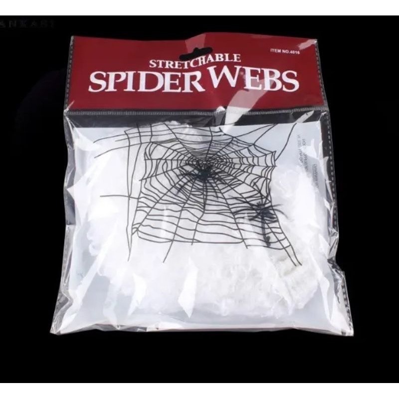 Spider net spider webs halloween decoration spider nest + fake spider ...