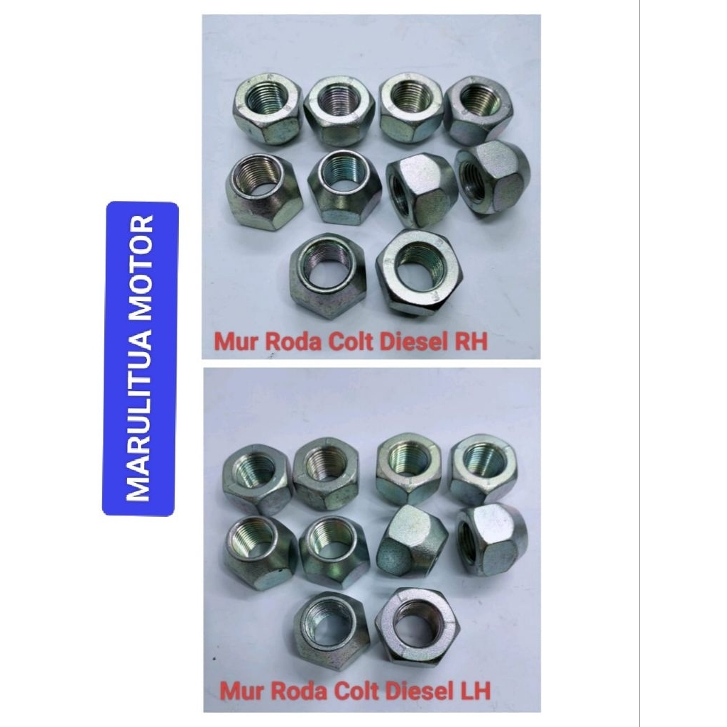 WHEEL NUT FOR COLT DIESEL RH/LH CARS (RIGHT AND Kiri)(ID.15MM OD.26MM ...