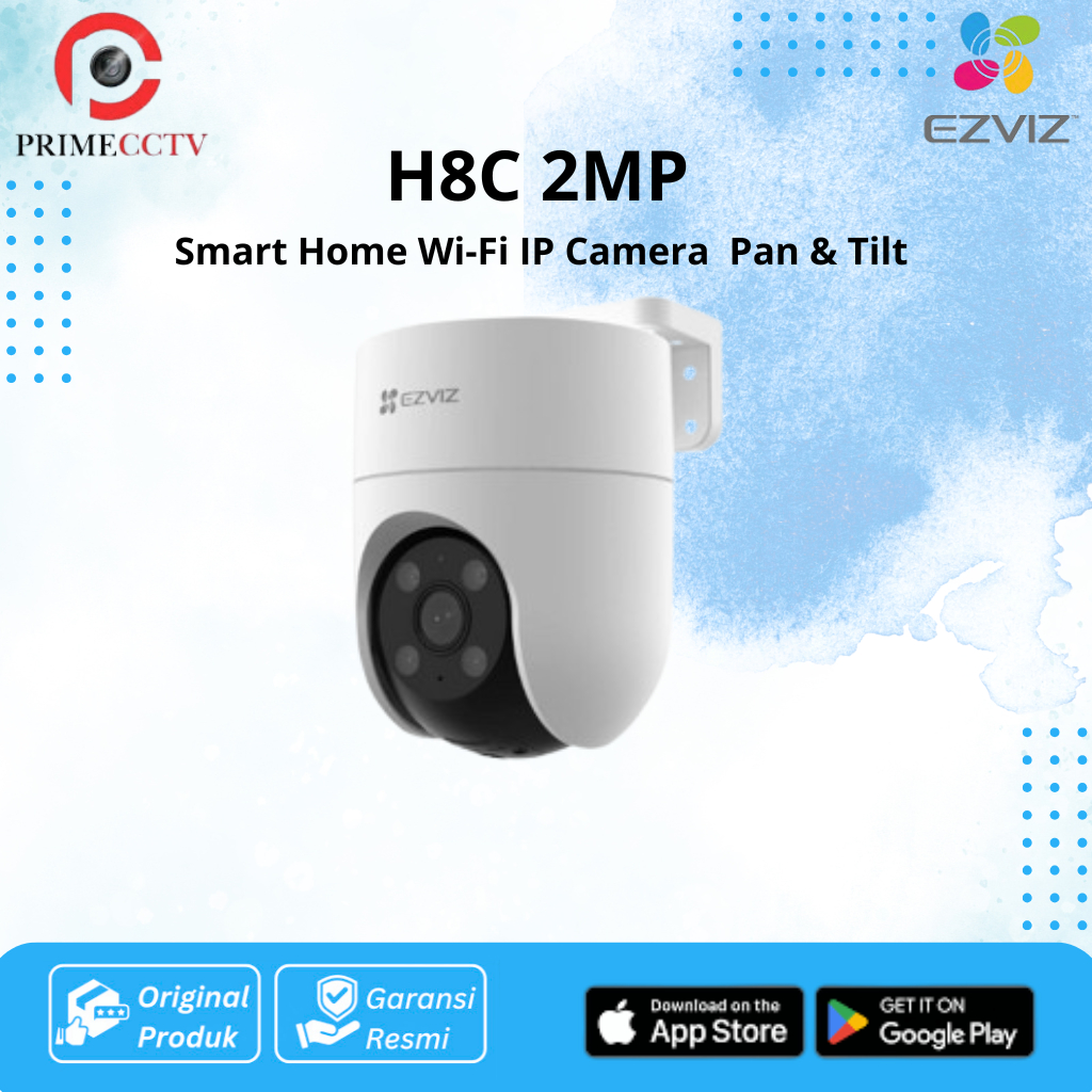 Ezviz H8c 2MP Smart Home Wi-Fi IP Camera Active Guard Pan & Tilt cctv ...