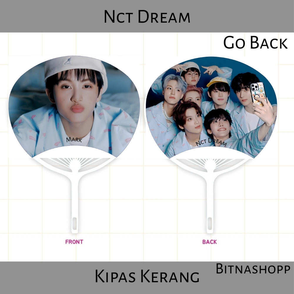NCT DREAM GO BACK HAND FAN SHELL UCHIWA FAN IDOL KPOP UNOFFICIAL RENJUN ...