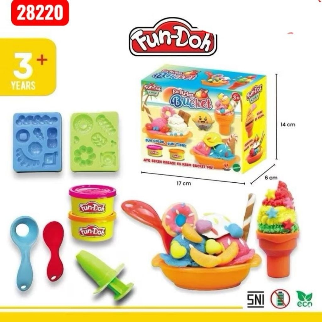 LILIN FAMILY TOYS ONLINE SHOP DISTRIBUTOR OF FUN DOH ICE CREAM BUCKET ...