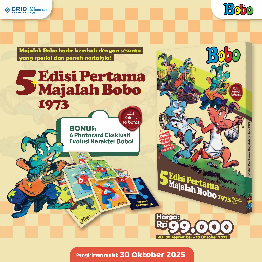 5 First Edition Bobo Magazine 1973 Bonus Bobo Character Photocard ...