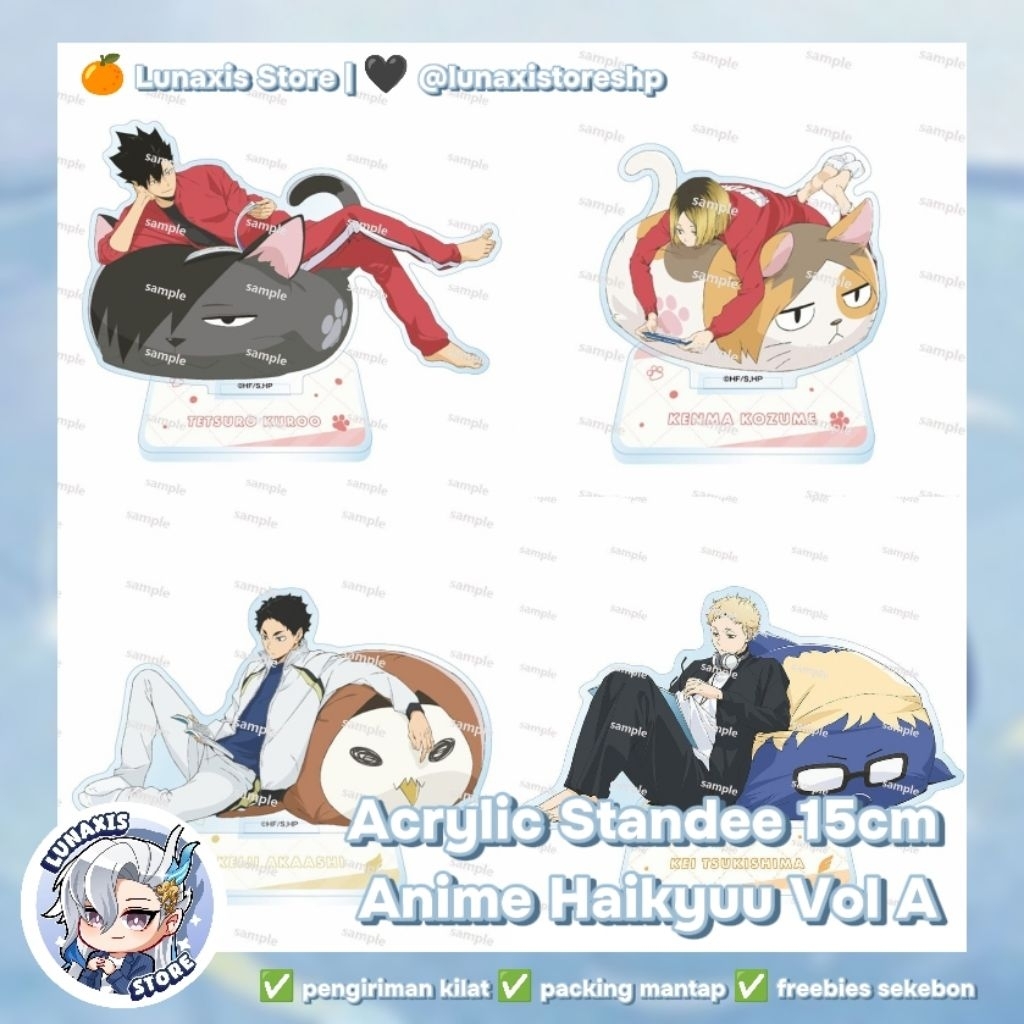 Acrylic Merch Standee Haikyuu Kuroo Kenma Akaashi Tsukishima Rest ...
