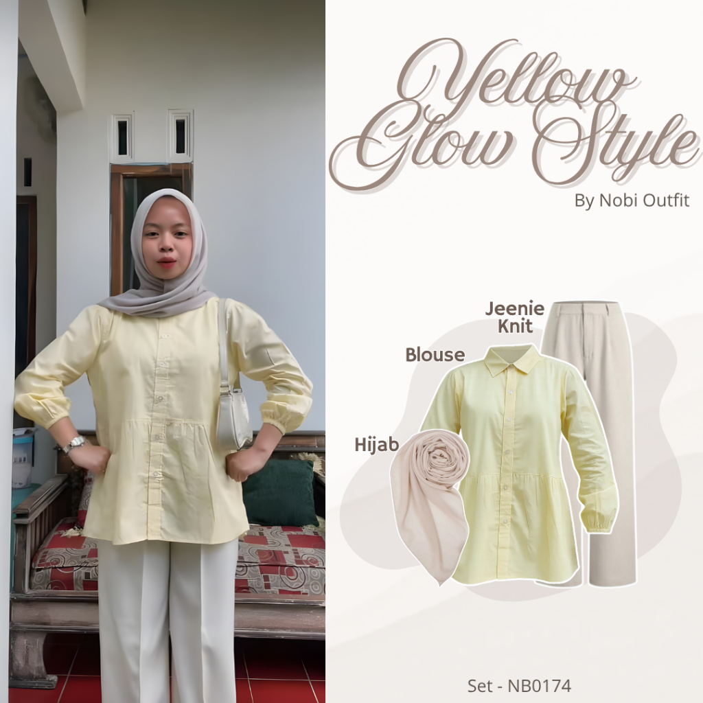 3 In 1 Modern Women's Suit Top Nobi Outfit Kyren Blouse Korean Style ...