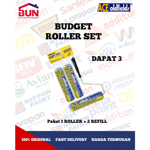 Ace Oldfields Budget 230mm Roll Brush Refill/ Available (1 PACKAGE ...