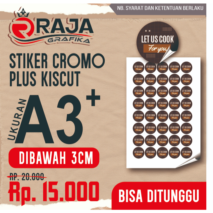 CROMO PLUS KIISCUT STICKERS FOR SIZES 3 CM AND BELOW | Shopee Singapore