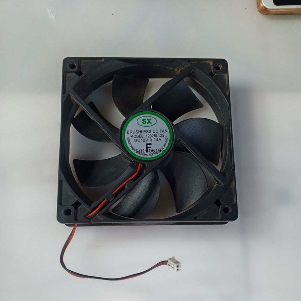 12V DC Fan 12 Cm 2.5 cm thick/ | Shopee Singapore