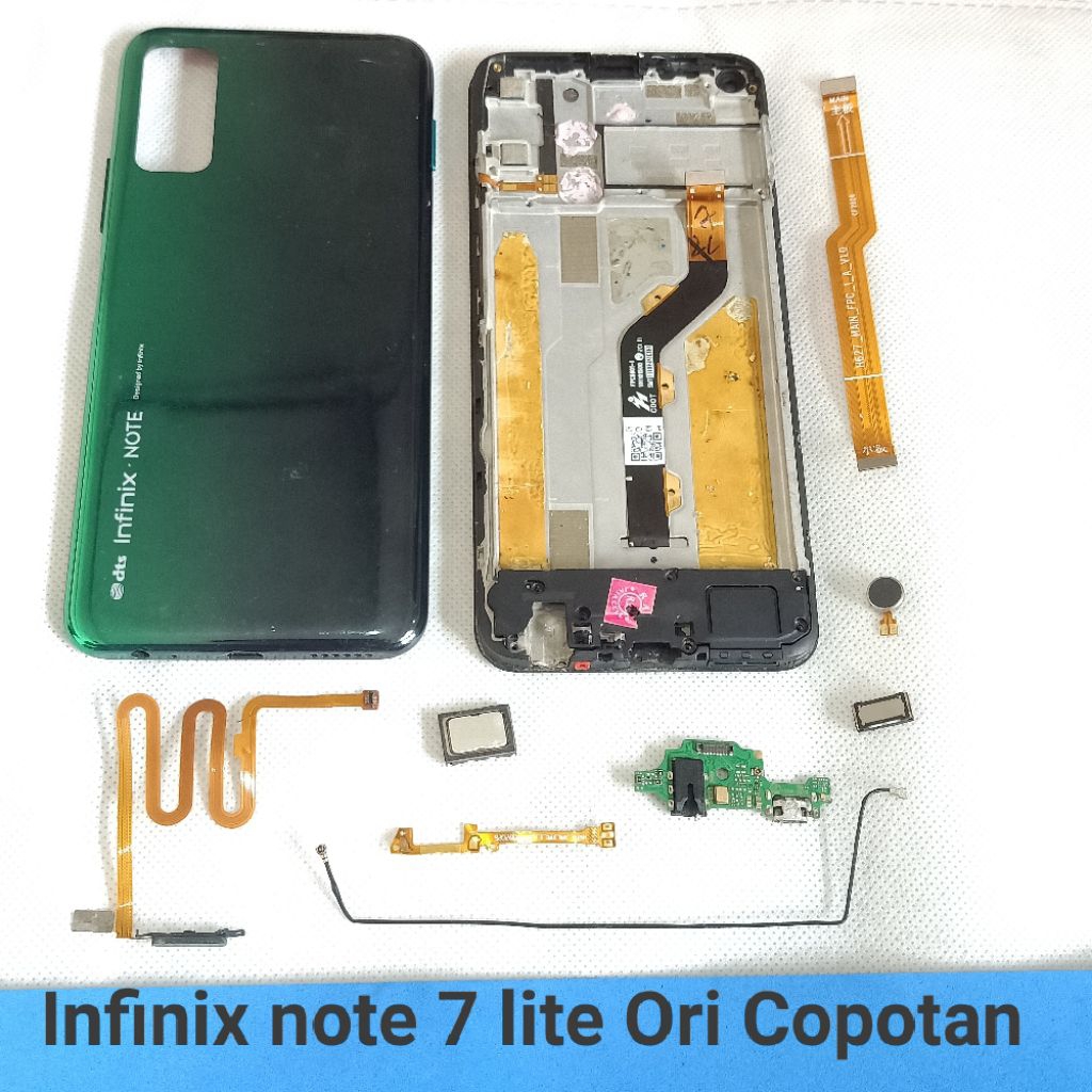 TOMBOL Infinix note 7 lite Sparepart second Original Copotan normal ...