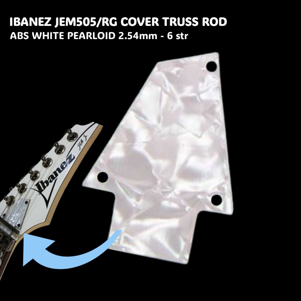 Ibanez Jem-505 RG White Pearloid Guitar Truss Rod Cover | Shopee Singapore