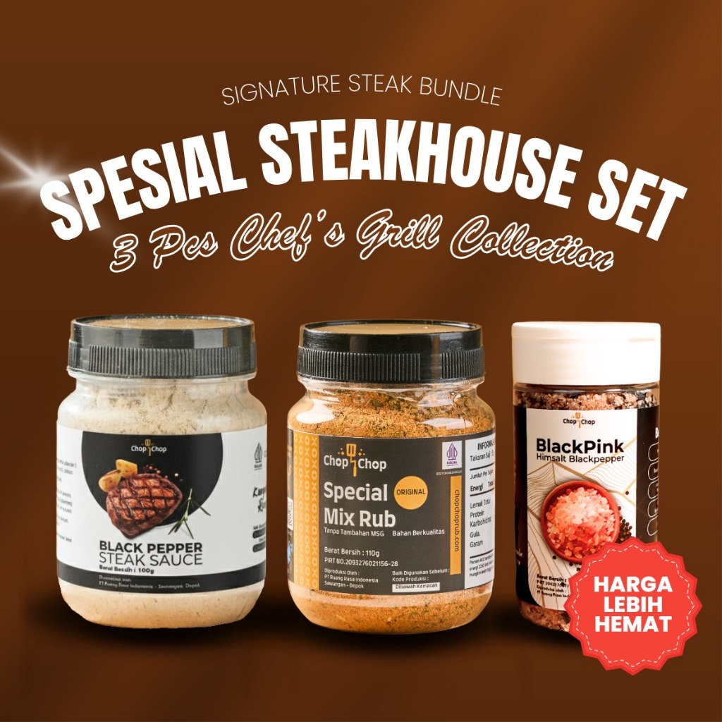 Chop Chop Special Steakhous Set Bundle 3 Halal Variants | Shopee Singapore