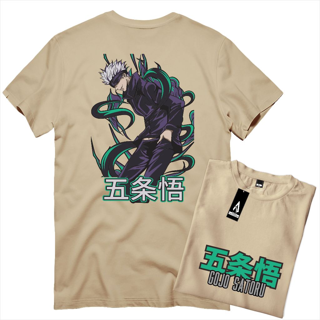 Satoru gojo T-shirt Jujutsu Kaisen Anime T-shirt Cotton Combed 30s ...