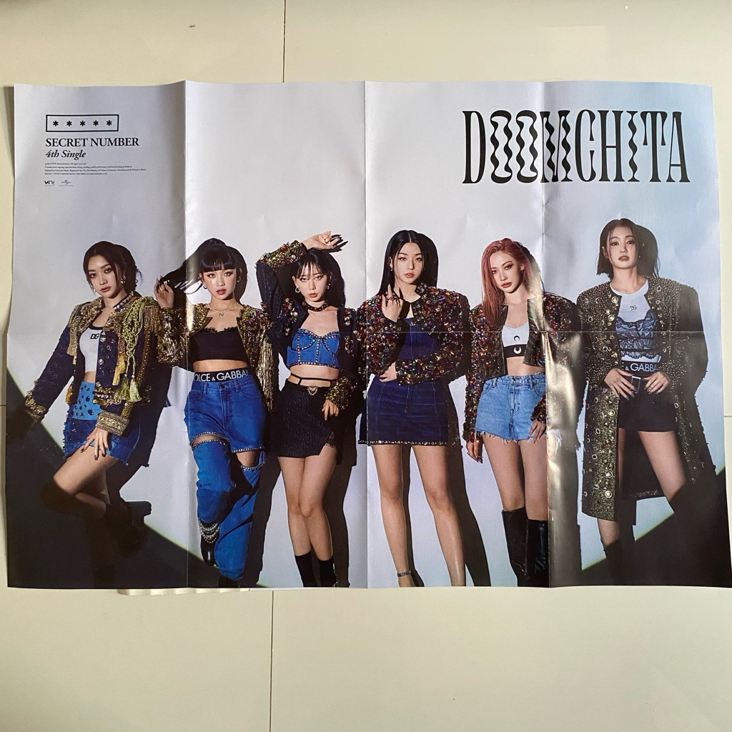 POSTER ALBUM DOMCHITA OFFICIAL SECRET NUMBER DITA KARANG JINNY SOODAM ...