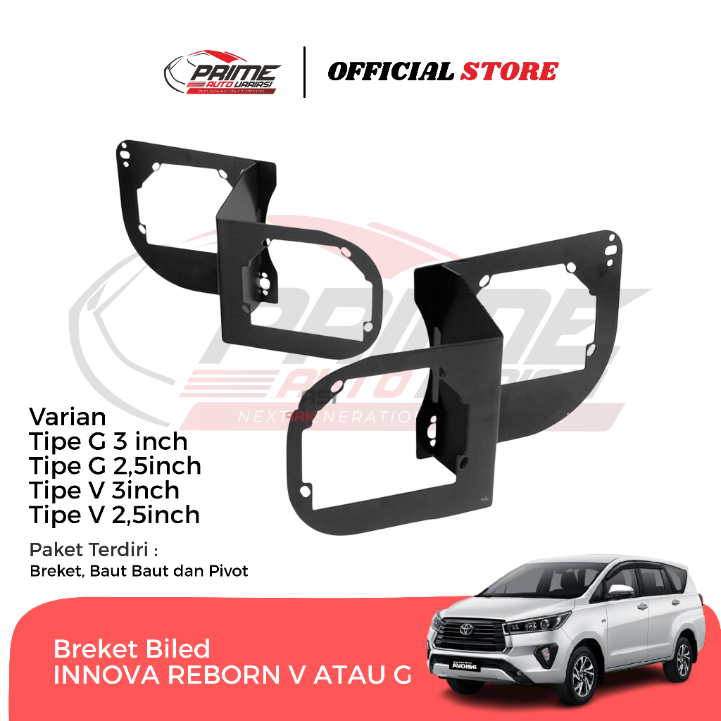 Retrofit Double BILED Projector 3inch Bracket for Toyota Kijang Innova ...