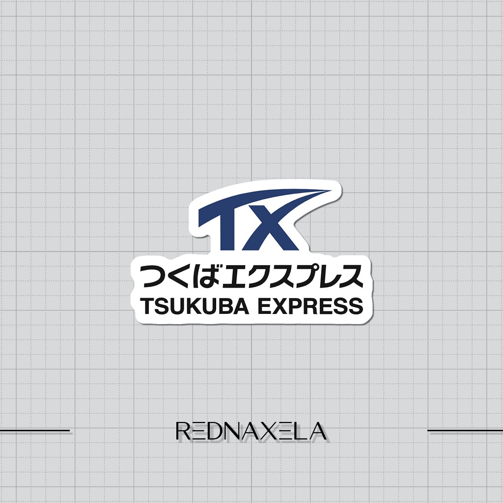 Tsukuba Express Japan Logo Vinyl Sticker Outdoor Waterproof Suitcase ...