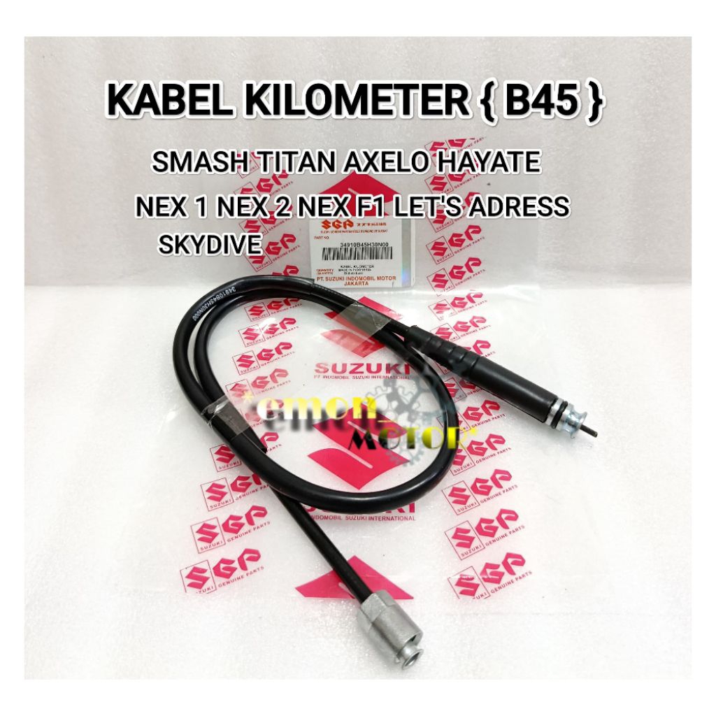 SUZUKI KILOMETER CABLE { B45 } SMASH TITAN AXELO HAYATE NEX 1 NEX 2 NEX ...