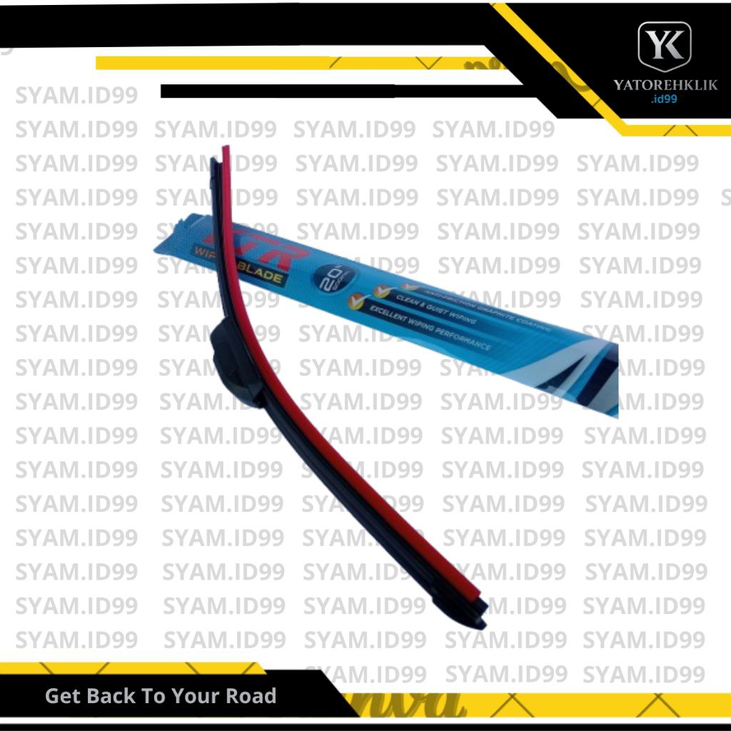 Original YTR Frameless Car Wiper Flat Blade Model Smooth Rubber Clean ...