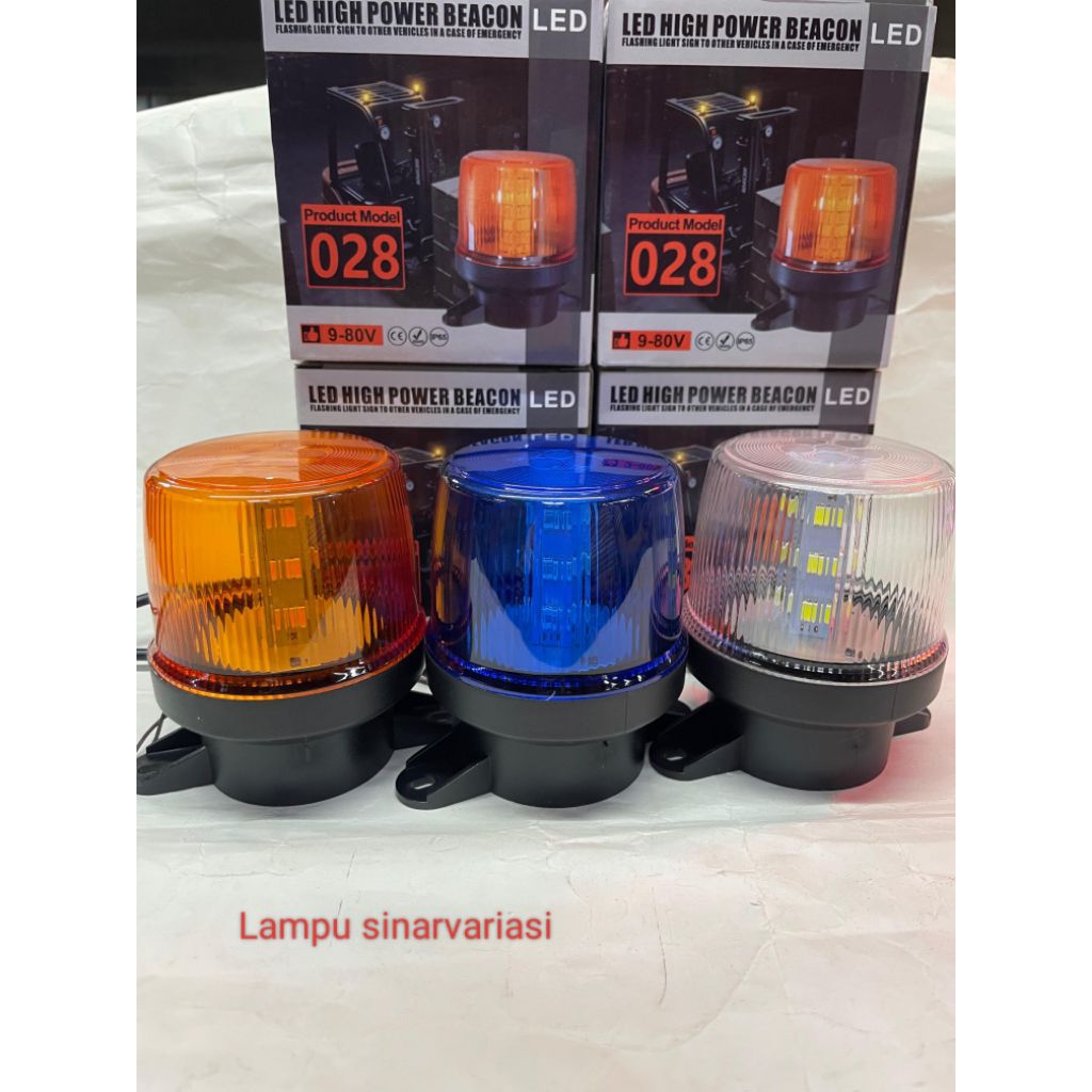 Rotary lamp type 028 12v-80v for car content heavy equipment flashing ...