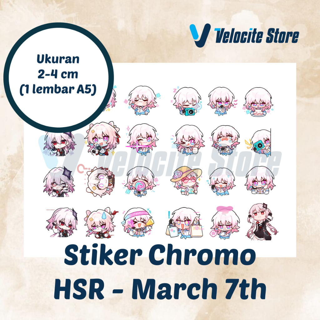 Chromo HSR Stickers (Astril Express) & (March 7th) | Shopee Singapore