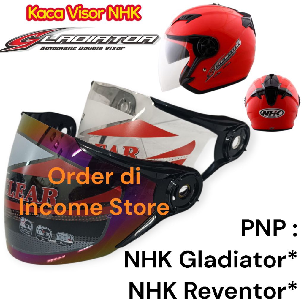 NHK Gladiator Helmet Visor Glass NHK Gladiator Helmet Glass NHK ...