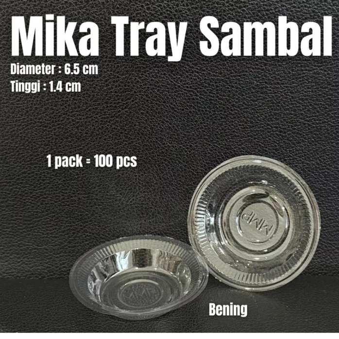 SM [100 PCS] mica tray chili sauce chili sauce/ sauce container/ mica ...
