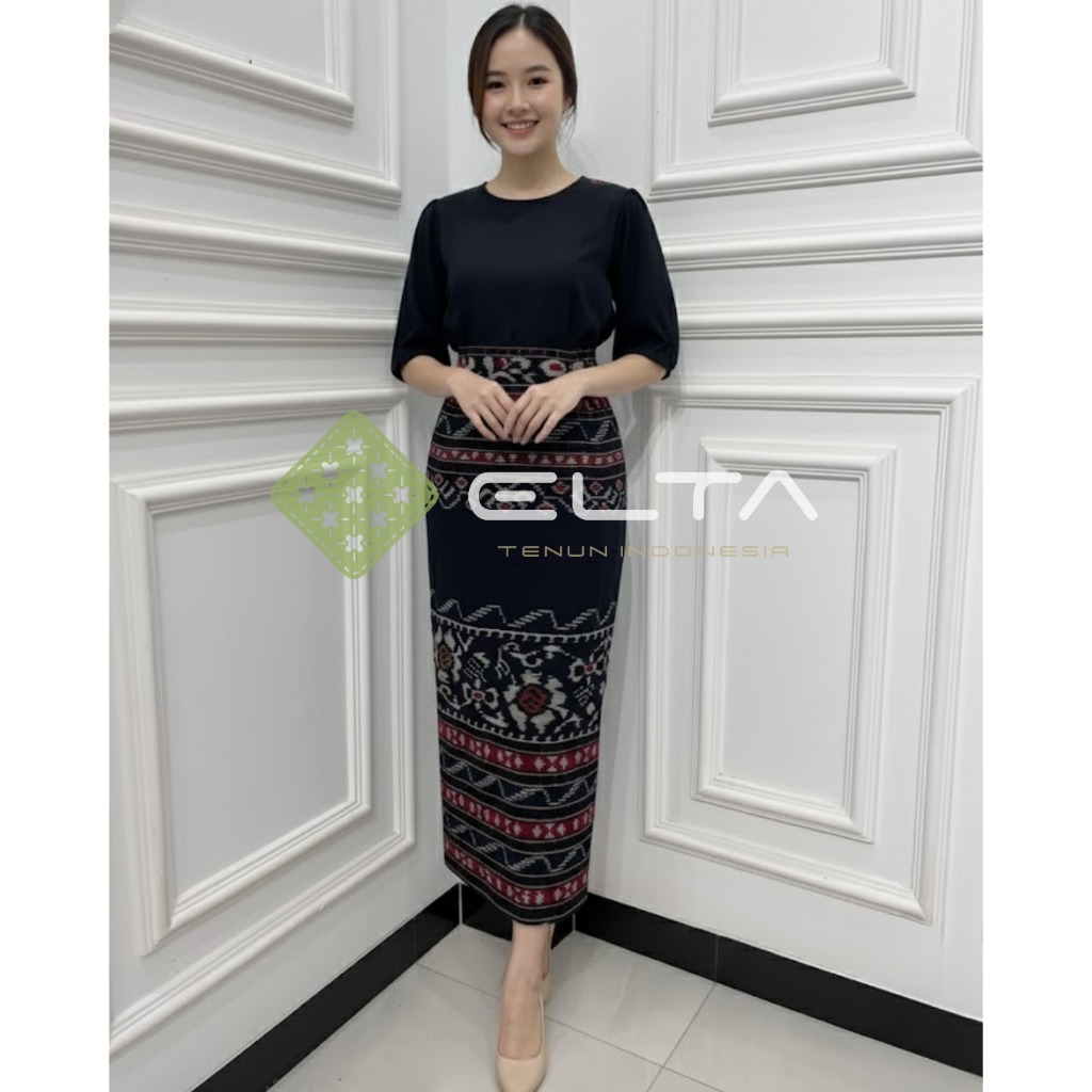 Elta Woven Women's Woven Skirt with NTT Motif - Elegant Ethnic Long ...
