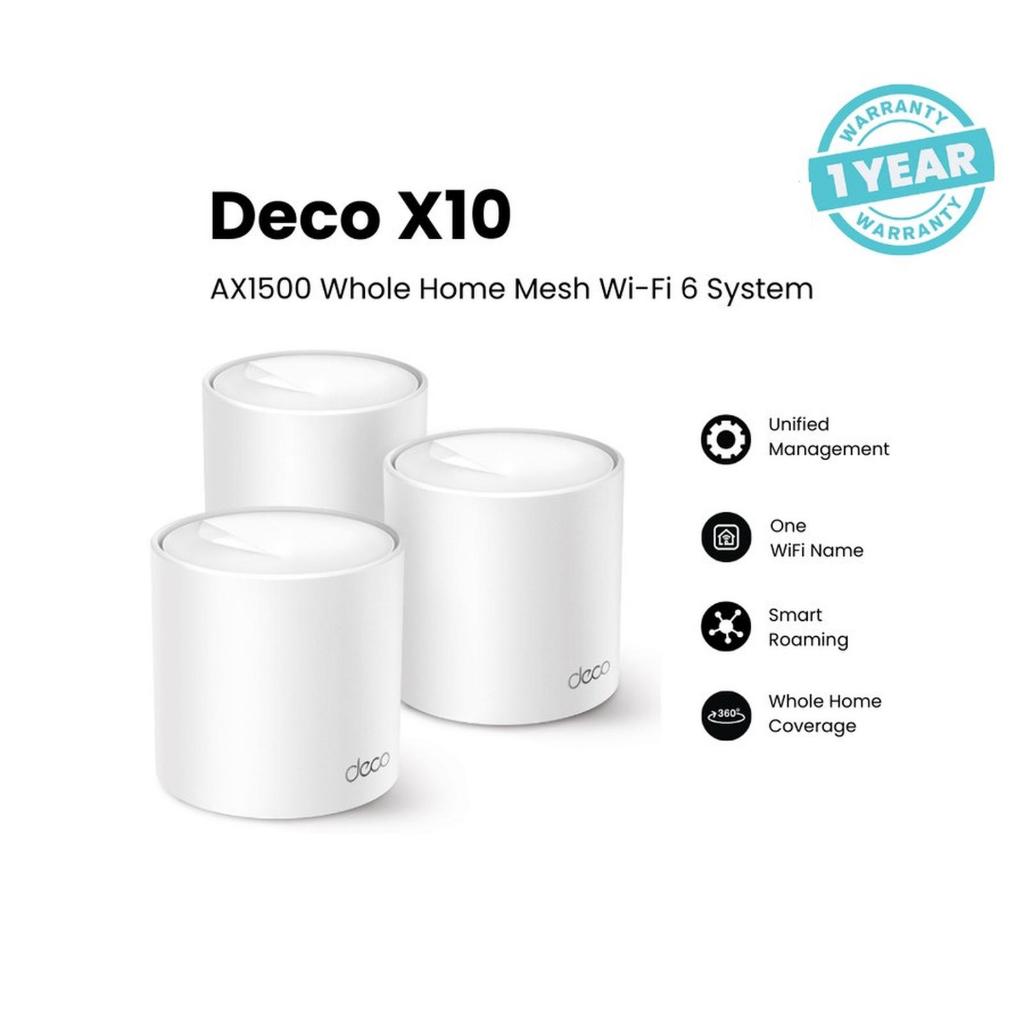 TP-LINK DECO X10 AX1500 WHOLE HOME MESH WI-FI 6 SYSTEM | Shopee Singapore